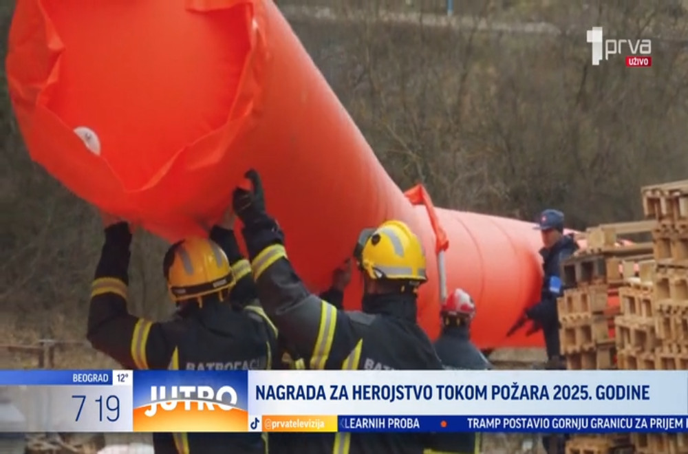 Vatrogasac odlikovan Zlatnom medaljom za hrabrost | Video | Prva Televizija